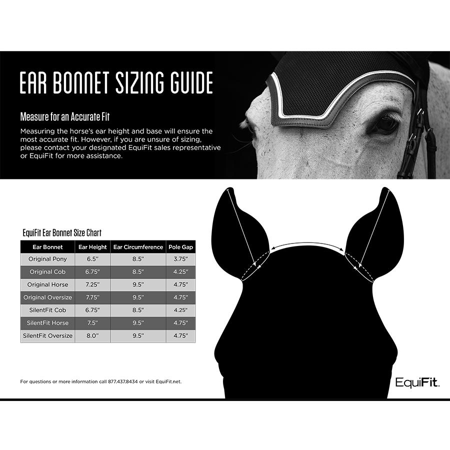 EquiFit Inc Custom Ear Bonnet (Black/Bordeaux/White) Jumper Bonnets at ...
