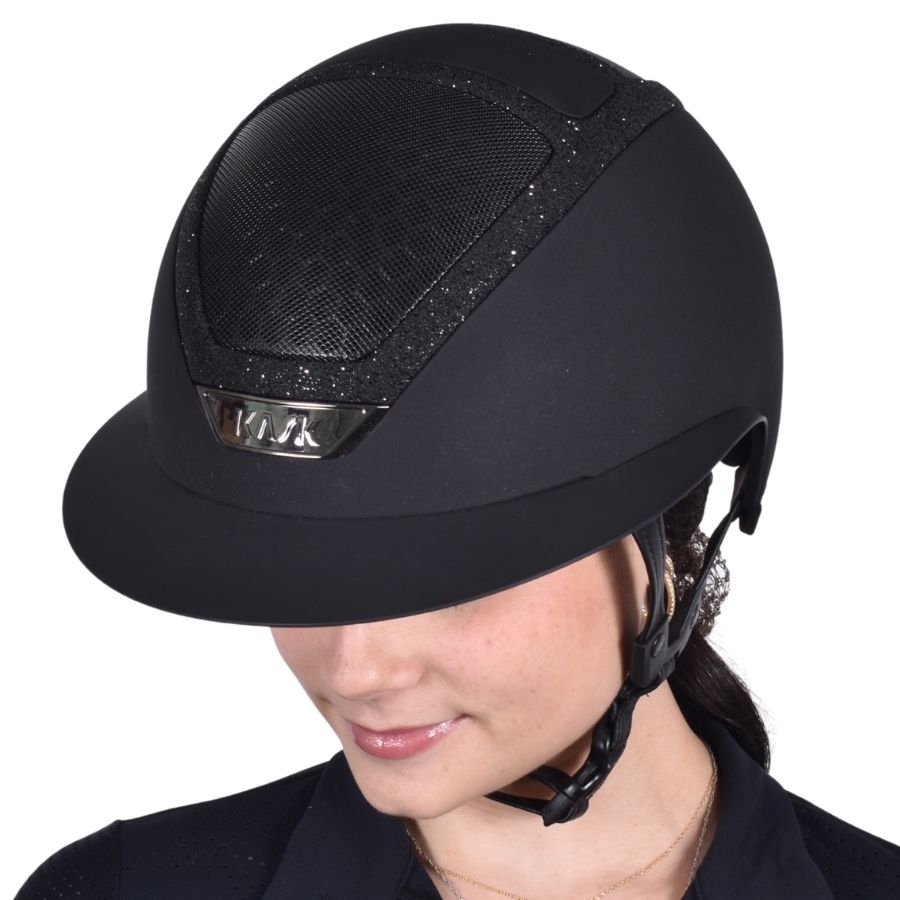 KASK Star Lady Chrome Swarovski Frame Helmet (Black) Helmets at Chagrin ...