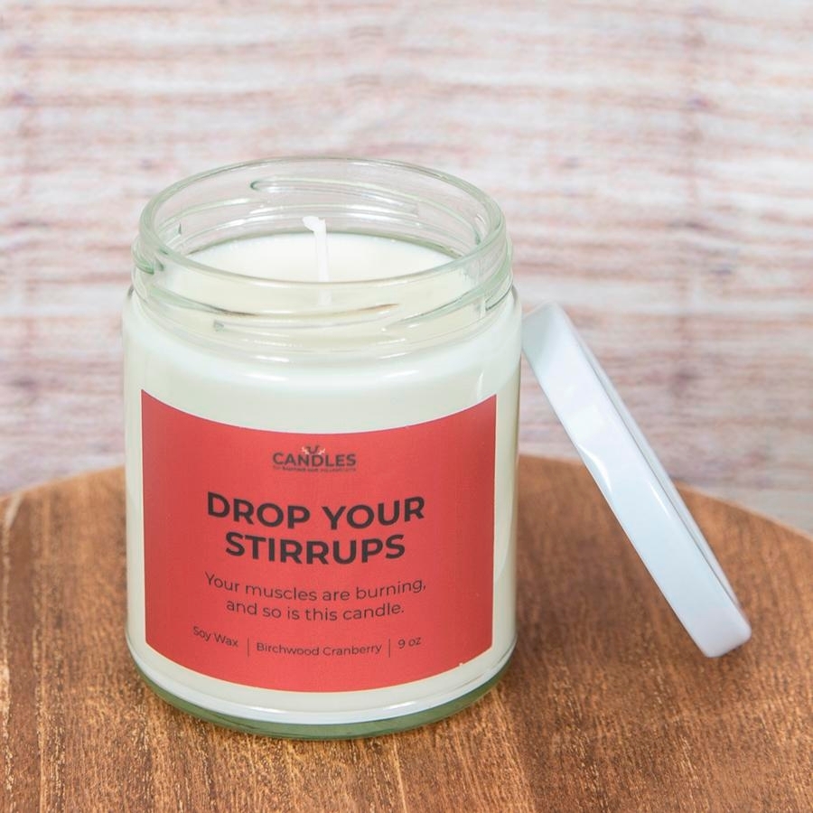 Heels Down Drop Your Stirrups Birchwood Cranberry Candle Gifts For The ...