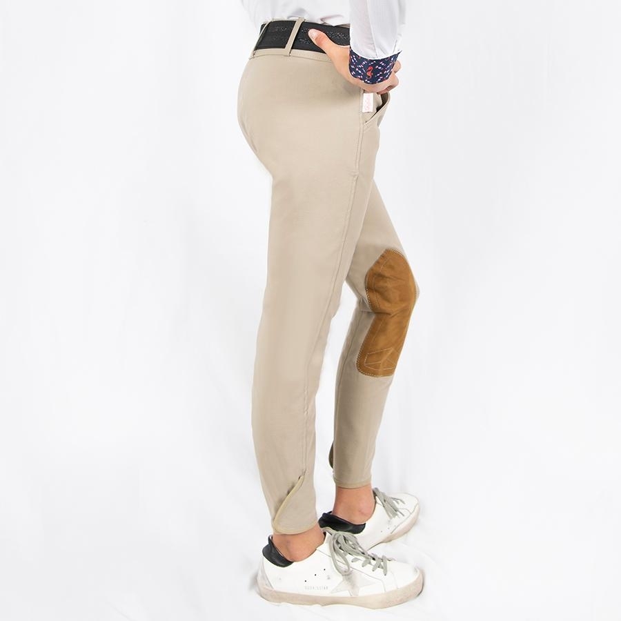 The Tailored Sportsman Girls' Trophy Hunter Front Zip Breech (Tan) Kids ...