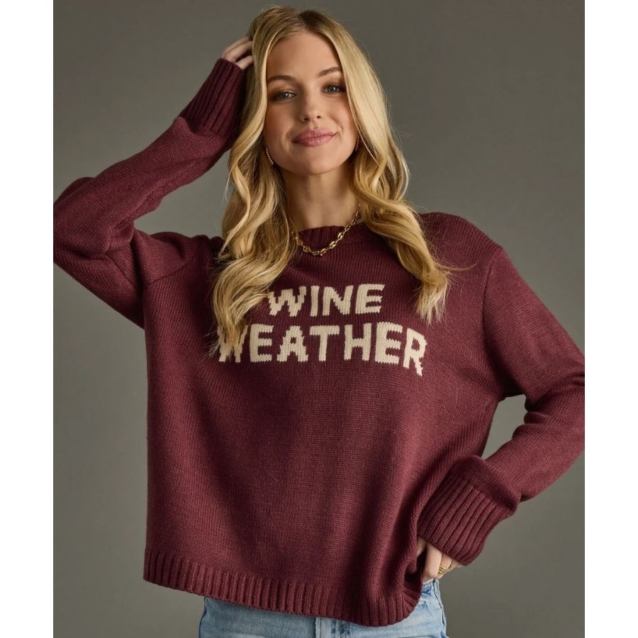 Panache Apparel Co Wine Weather Sweater (Plum) Casual Shirts and ...