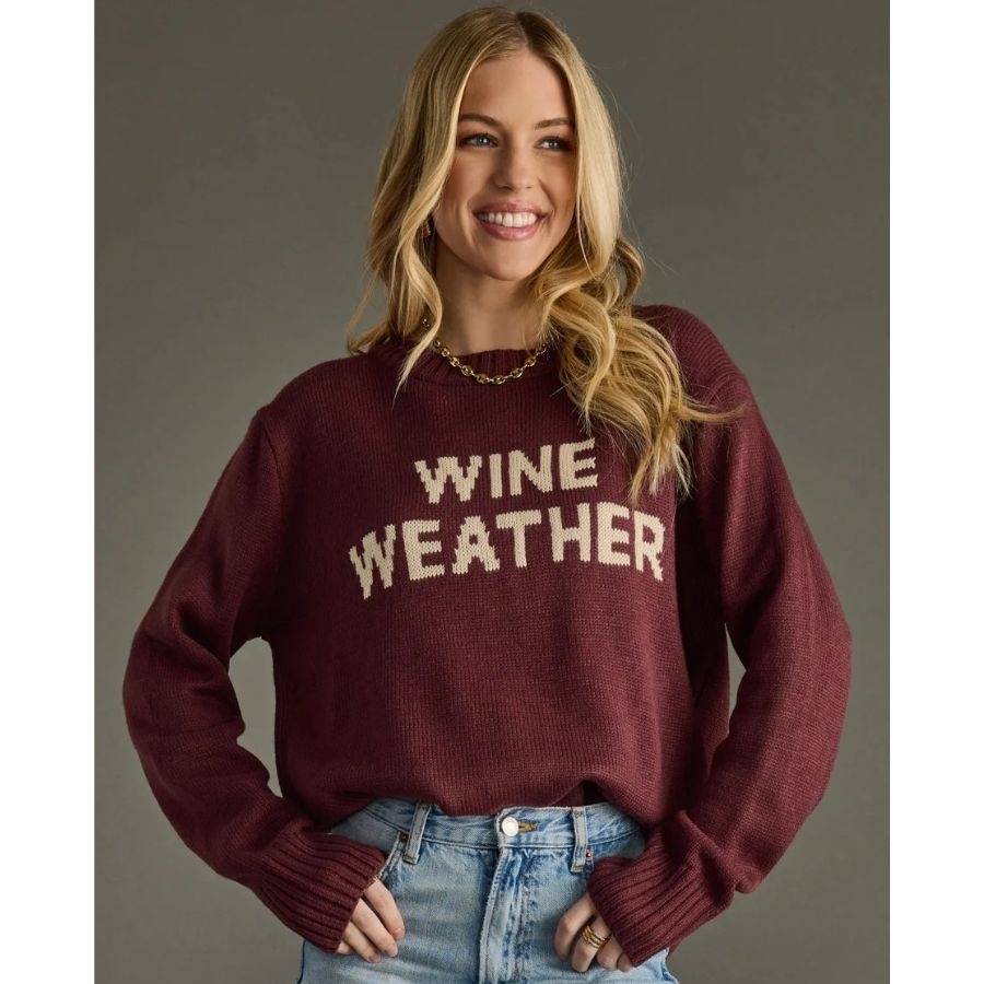 Panache Apparel Co Wine Weather Sweater (Plum) Casual Shirts and ...