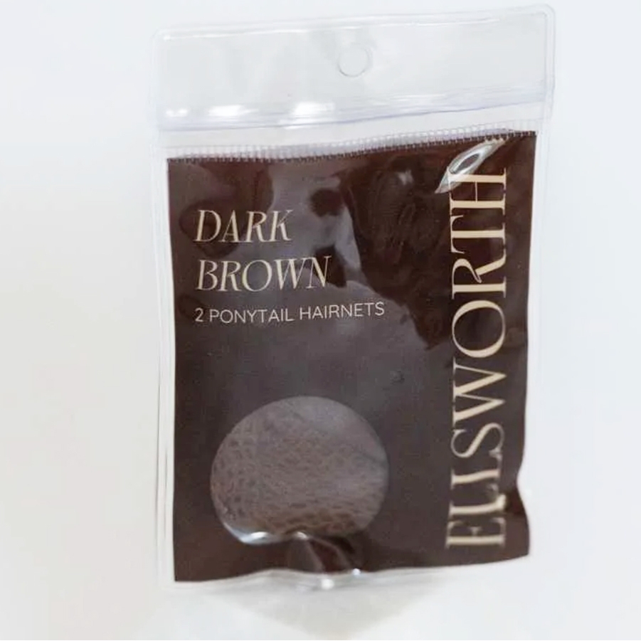 Ellsworth Ponytail Hairnet (Dark Brown) Hairnets at Chagrin Saddlery Main