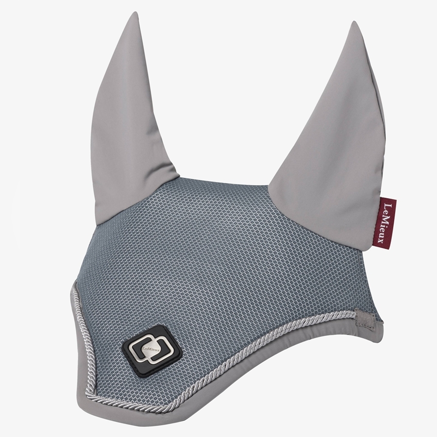 LeMieux Ultra Mesh Fly Bonnet (Grey) Jumper Bonnets at Chagrin Saddlery ...