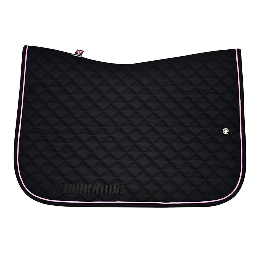 Ogilvy Equestrian Jump Baby Pad with Piping and Girth Loops (Black/Baby ...