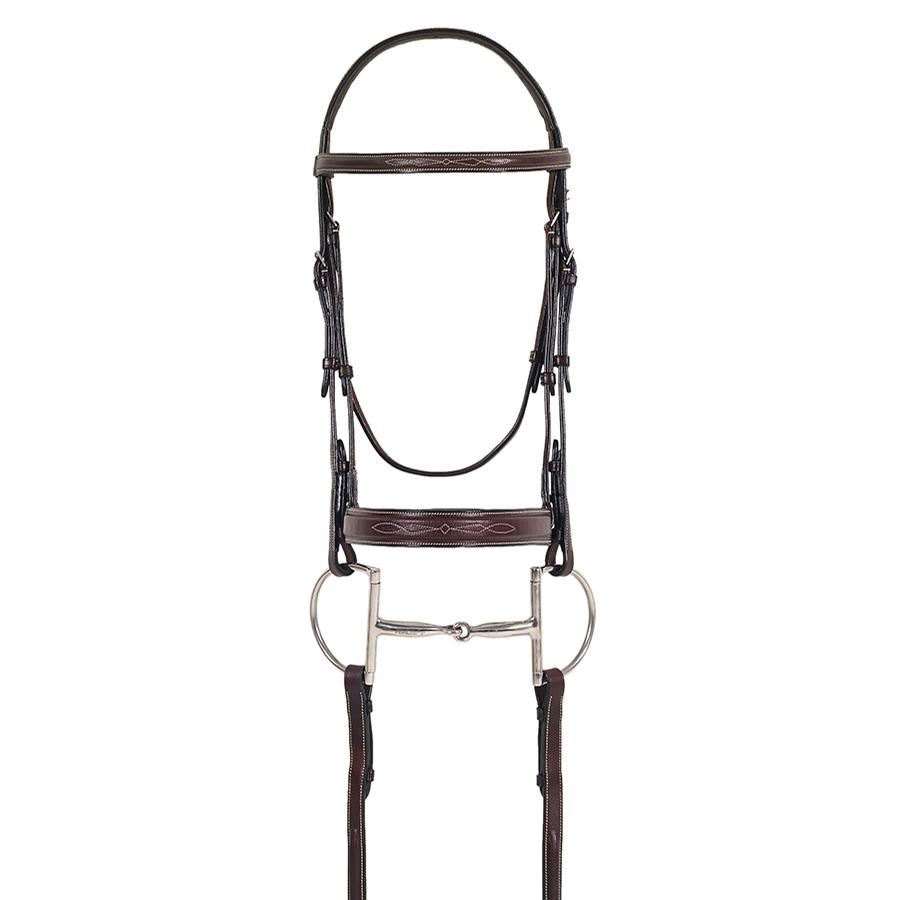 Ovation Elite Collection Square Raised Fancy Stitched Wide Noseband ...