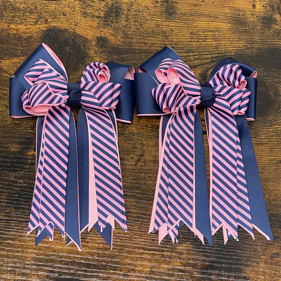Bows to the Show Show Bows (The Prep Pink) Helmet Accessories Show Bows ...