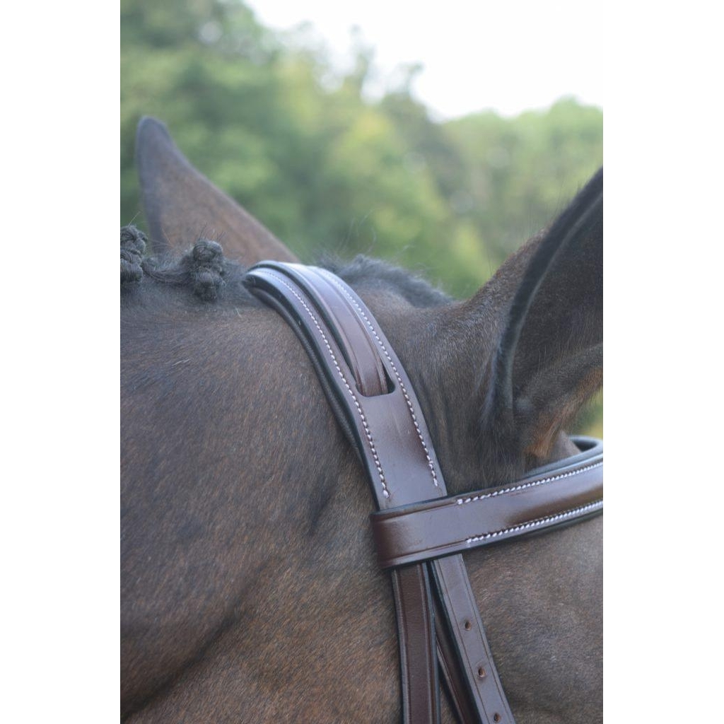 Red Barn Bridlework Spirit Raised Fancy Stitched Padded Bridle Hunter ...