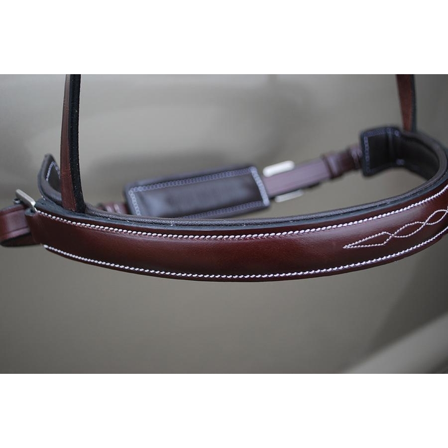Red Barn Bridlework Spirit Raised Fancy Stitched Padded Bridle Hunter ...