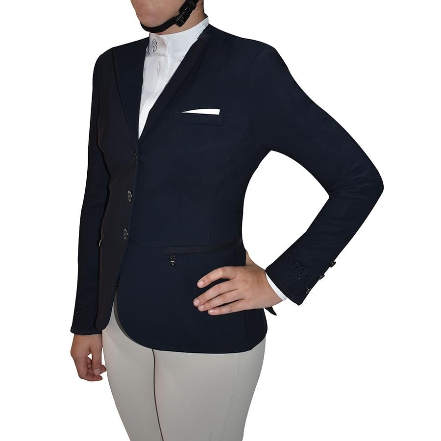 Samshield Ladies Victorine Hunt Coat (Navy) Ladies Hunt Coats at ...
