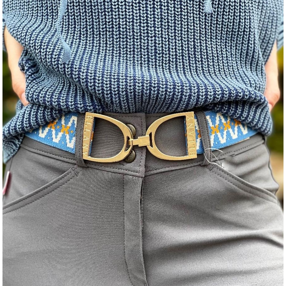 Ellany Equestrian Gold Stirrup Belt 1.5 IN (Tangaroa) Belts at Chagrin ...