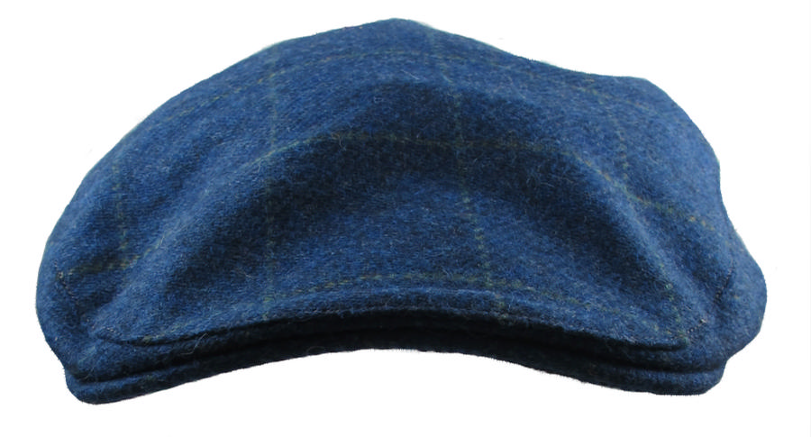Hanna Hats Irish Touring Cap (Blue Check) Clothing Caps Hats at Irish ...