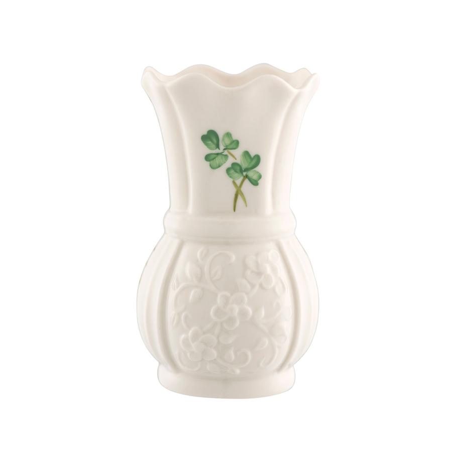 Belleek China Shamrock Vase For Home Tableware Vases at Irish on Grand