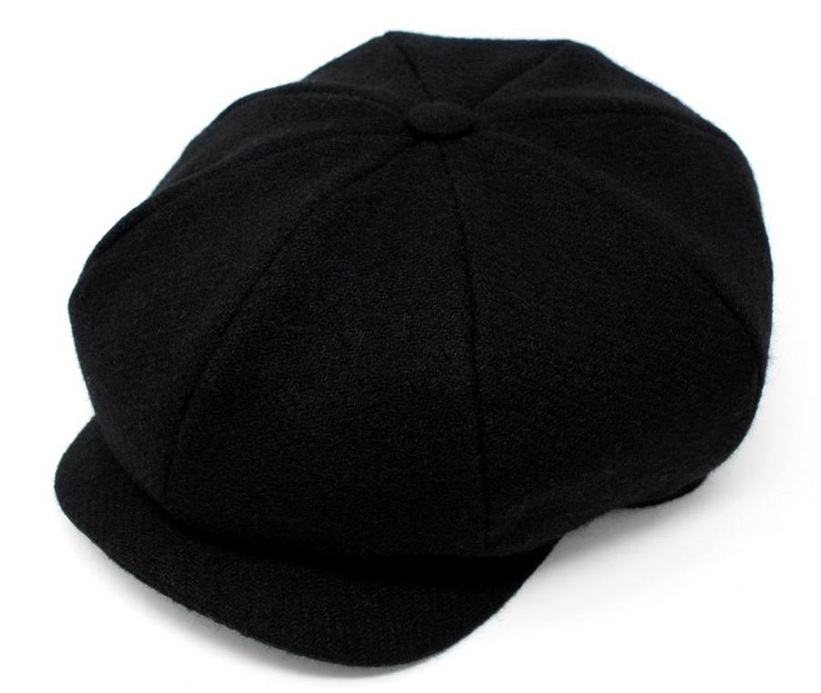 Hanna Hats Peaky Blinder Cap (Black Tweed) Clothing Caps Hats at Irish ...