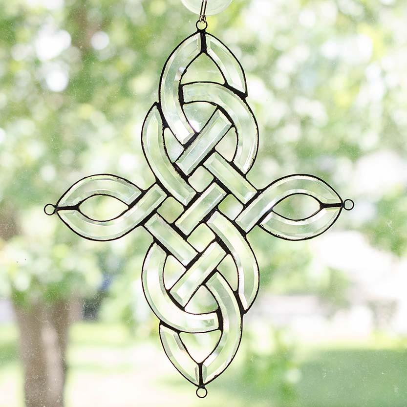 BOE Celtic Knot Beveled Glass Gifts For Home Stain Glass at Irish on Grand