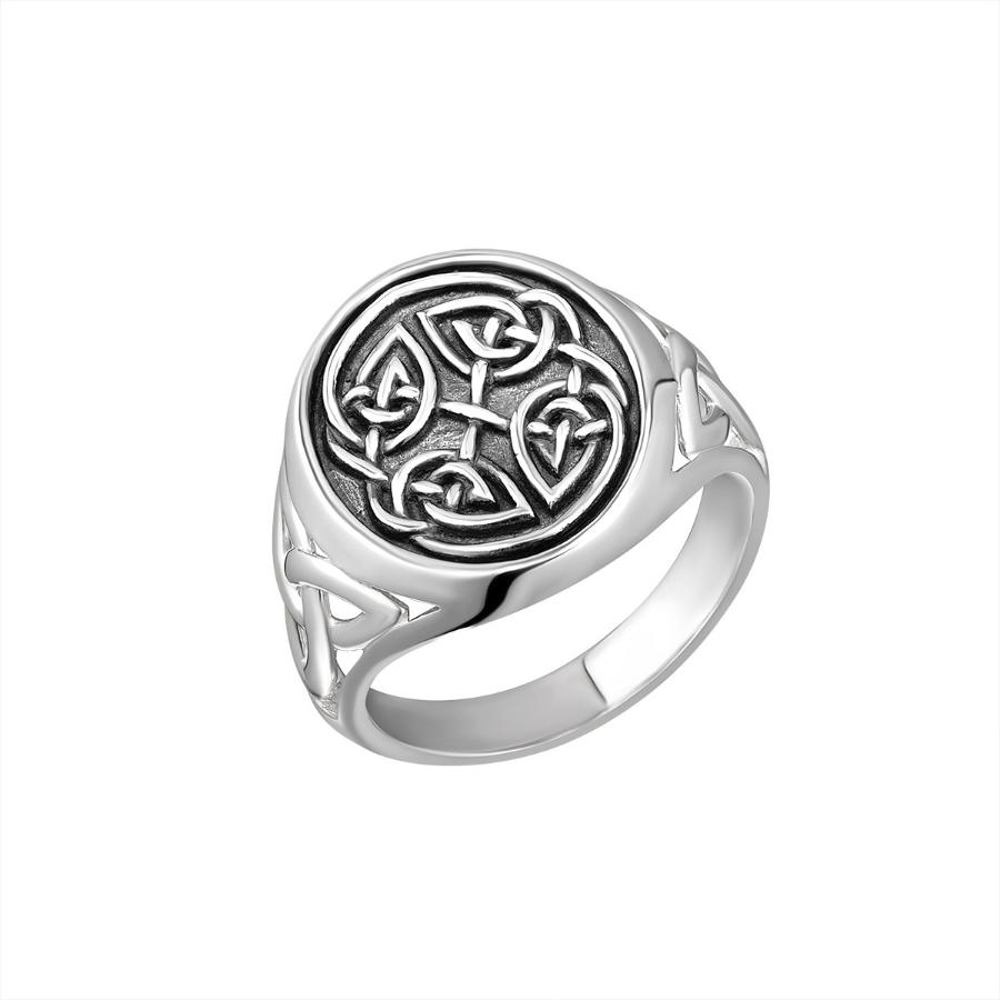 Solvar Jewelry Irish Signet Ring Celtic Knot Jewelry Rings at Irish on ...