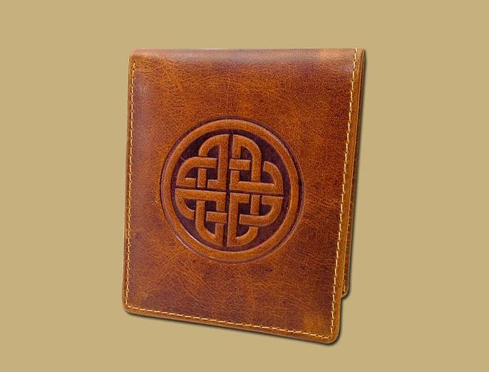 Lee River Leather Conan Celtic Wallet Gifts Occasion For Him at Irish ...