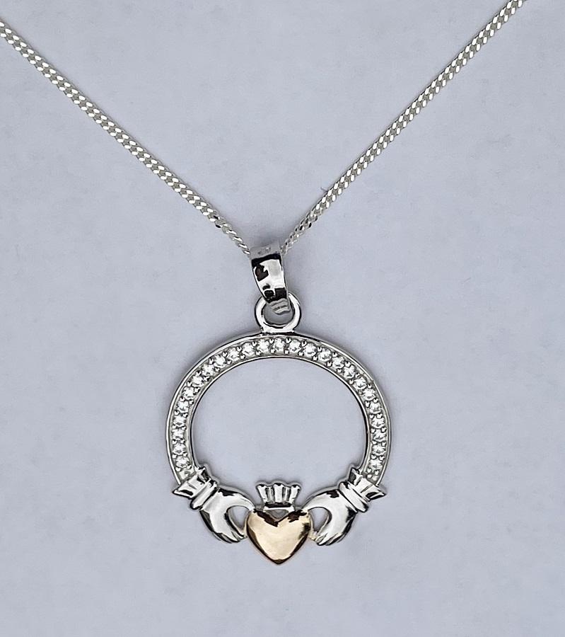 Fado Jewelry Irish Crystal Claddagh Crystal Pendant Jewelry Pendants ...