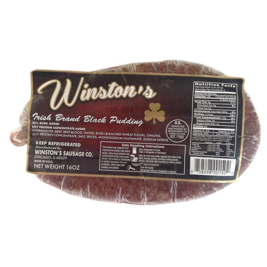 Winston's Irish Breakfast (Black Pudding 16oz) Gifts Food at Irish on Grand