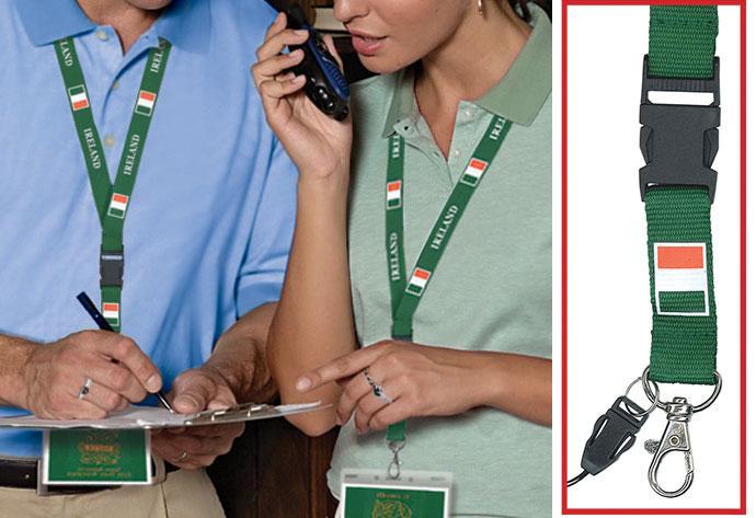 Burke and Hogan Ireland Flag Lanyard Gifts Surprise Me at Irish on Grand