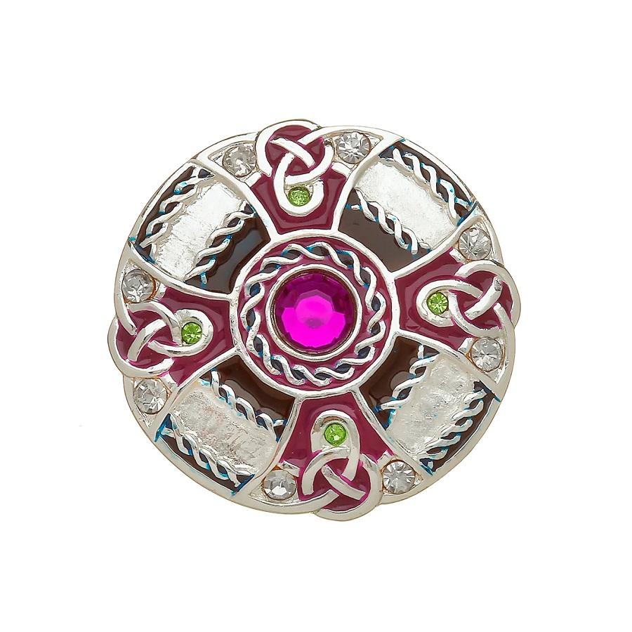 Amethyst Dublin Irish Brooch Pin (Dancing Shield) Jewelry Brooches Pins ...