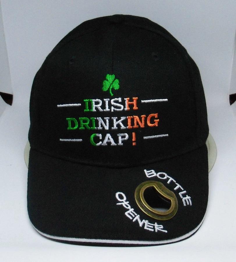 LA Irish Baseball Cap with Bottle Opener (Tricolor Black) Clothing Caps ...