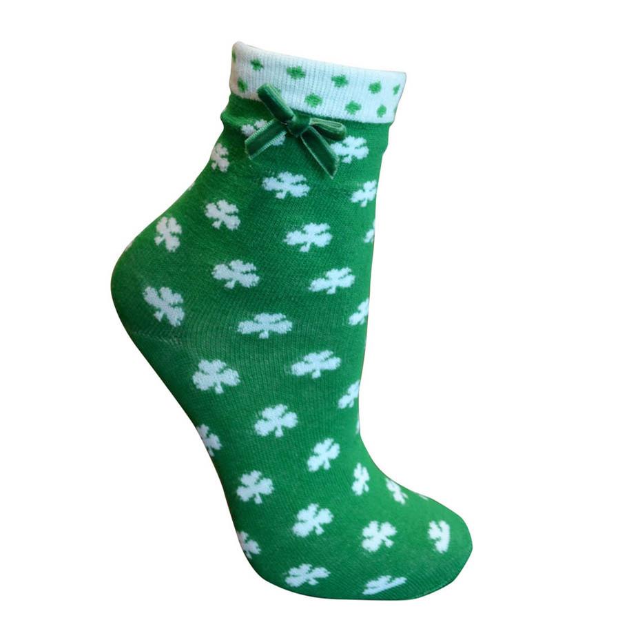 Irish Traditional Craft Ladies Shamrock Sock Clothing Accessories at ...