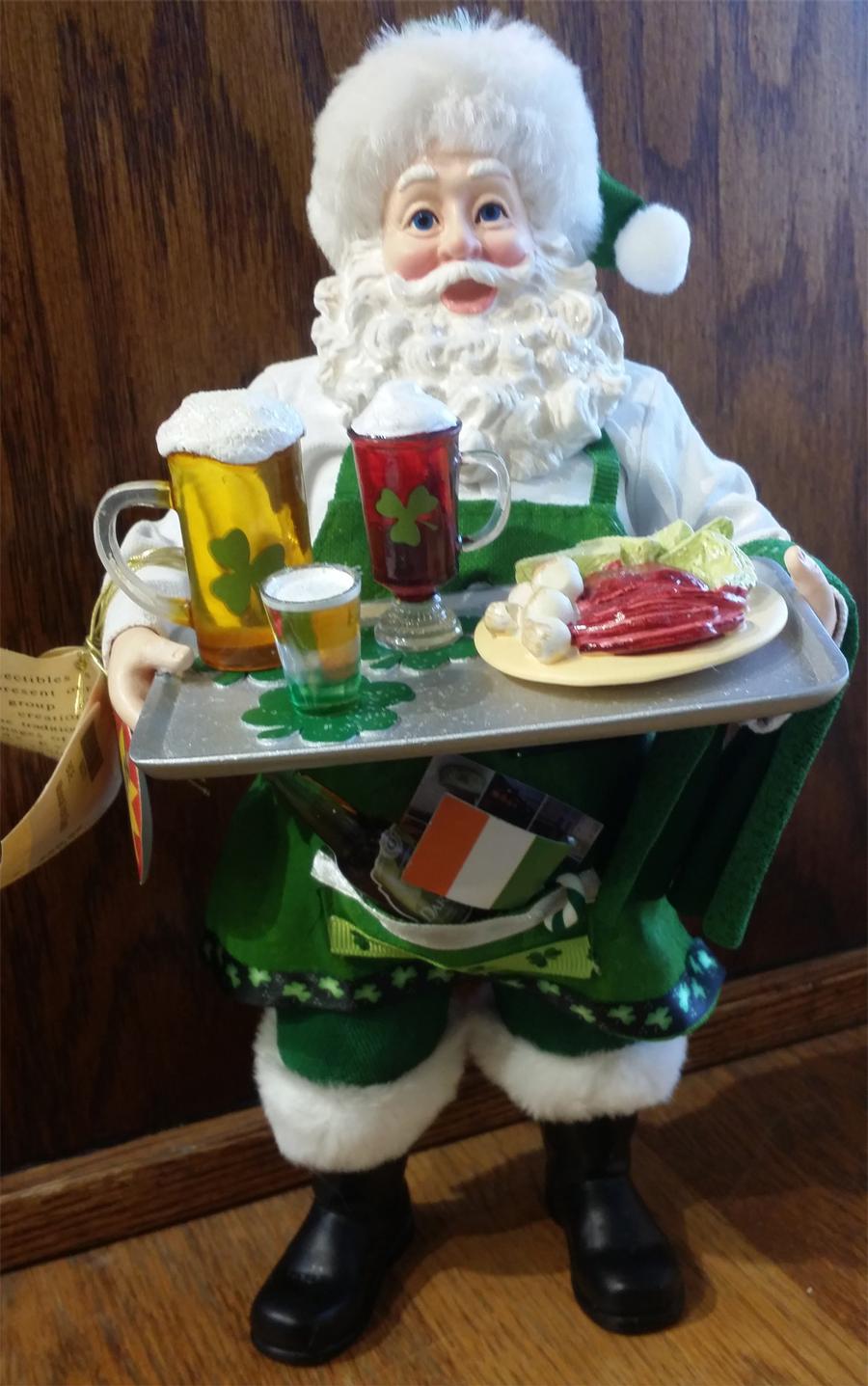 Kurt Adler Irish Santa (Musical) Christmas at Irish on Grand