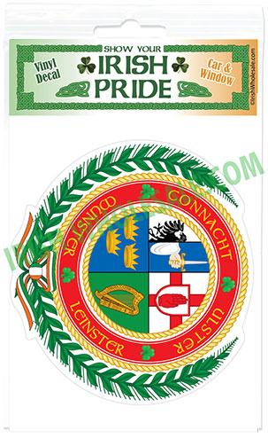 Irish Clothing Irish Provinces Decal Sticker Gifts at Irish on Grand
