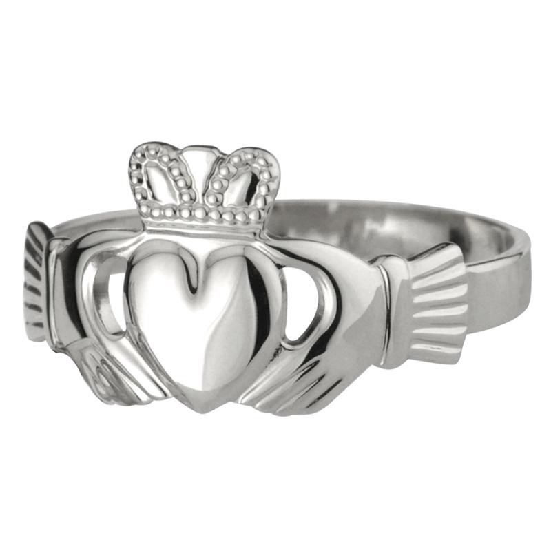 Solvar Jewelry Sterling Silver Claddagh Irish Ring Jewelry Rings at ...