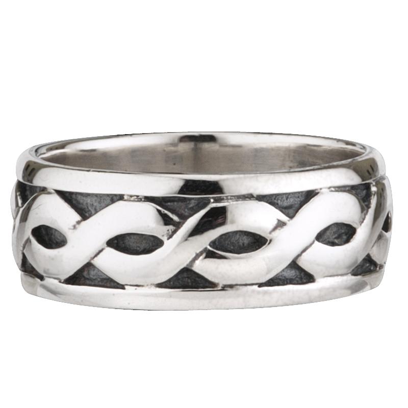 Solvar Jewelry Sterling Silver Celtic Knot Wide Band Jewelry Rings at ...