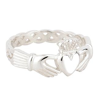 Solvar Jewelry Sterling Silver Weave Claddagh Ring Jewelry Rings at ...