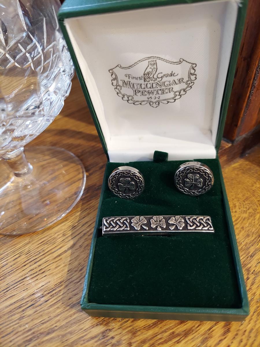 Mullingar Pewter Irish Cufflinks Gifts Occasion For Him at Irish on Grand