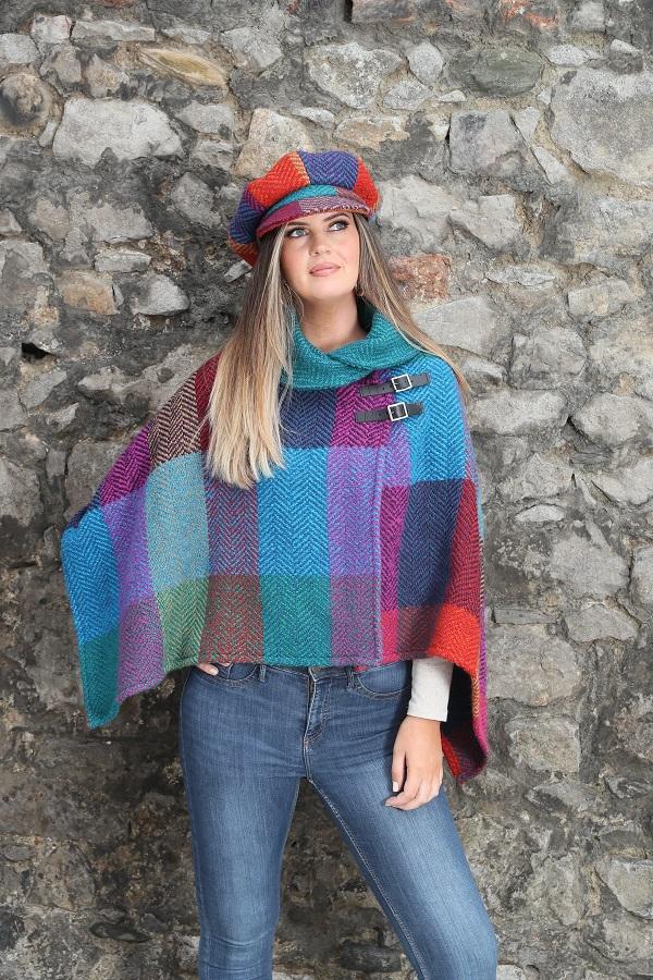 Branigan Weavers Irish Shawl Collar Cape (Donegal Red) Clothing Capes ...