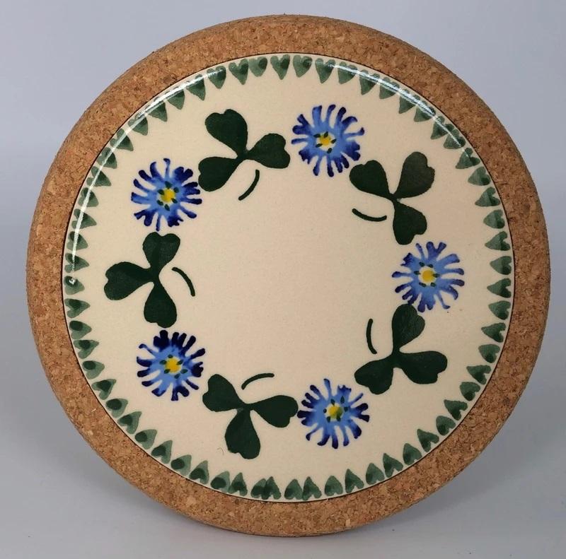 Nicholas Mosse Pottery Round Trivet (Clover) Gifts For Home Tableware ...