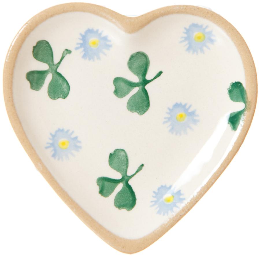 Nicholas Mosse Pottery Tiny Heart Plate (Clover) Gifts For Home ...