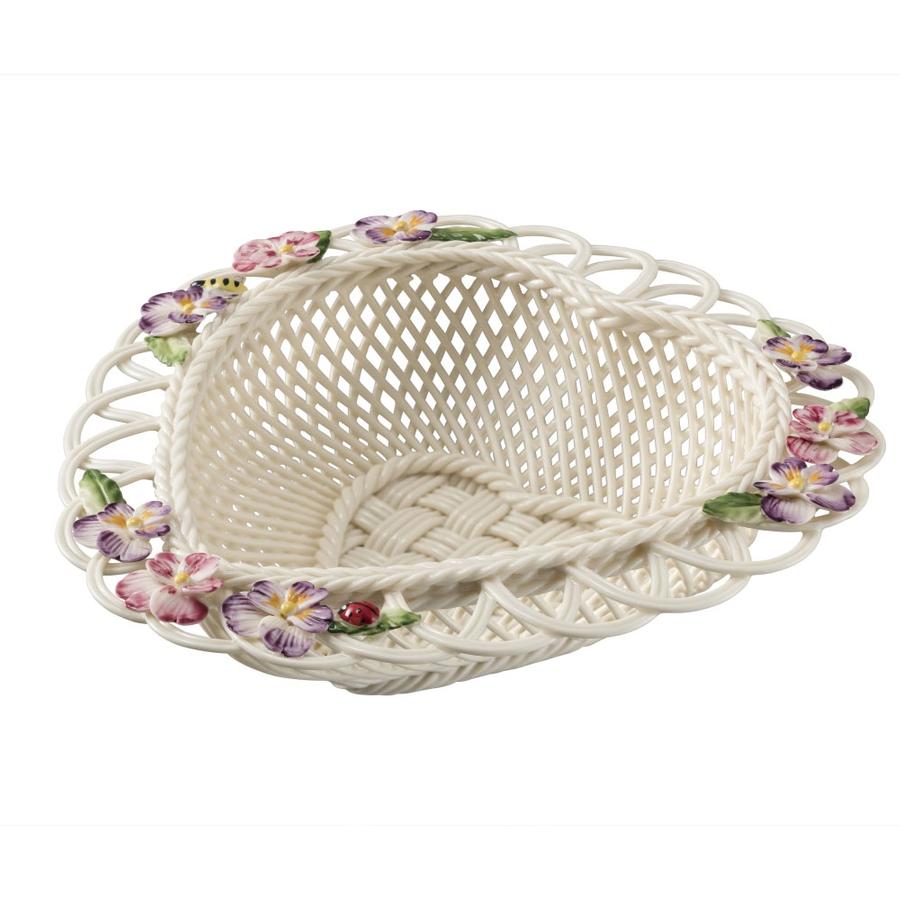 Belleek China Violet Basket Gifts Collectables at Irish on Grand