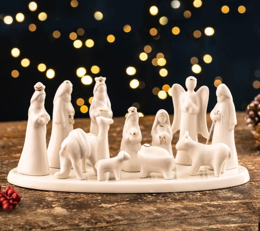Belleek China Belleek Living Nativity Set Gifts Occasion Religious at ...