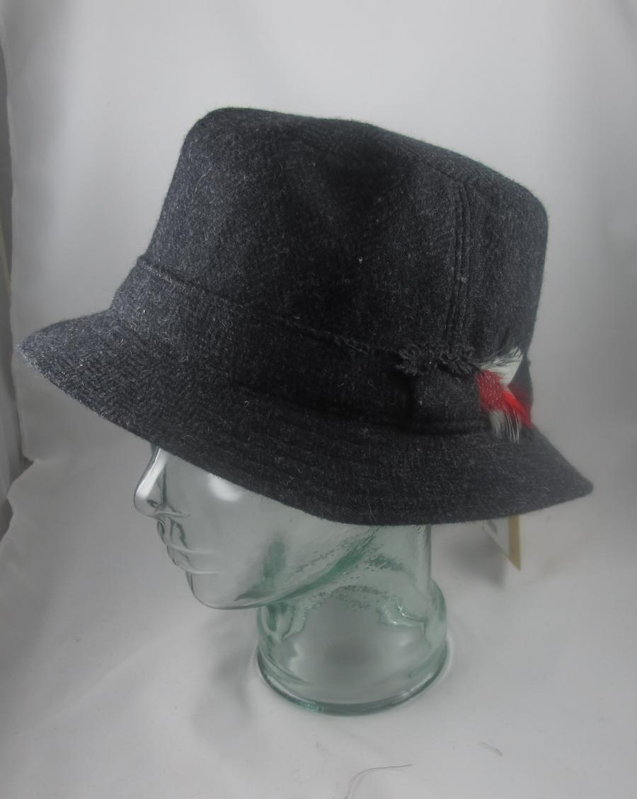 Hanna Hats Black Herringbone Walking Hat Clothing Caps Hats at Irish on ...