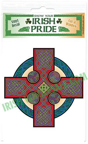 Irish Clothing Celtic Cross Decal Sticker Gifts at Irish on Grand