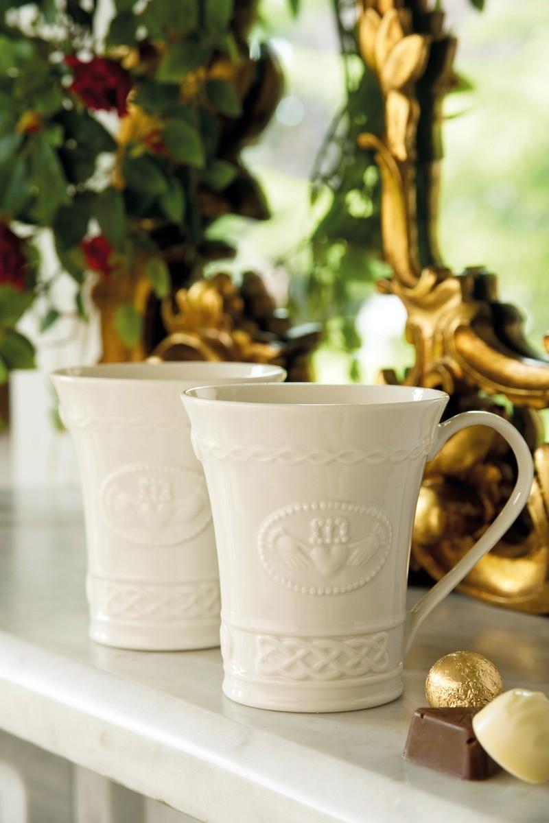 Belleek China Claddagh Mugs (Set of Two) Gifts For Home Tableware at ...