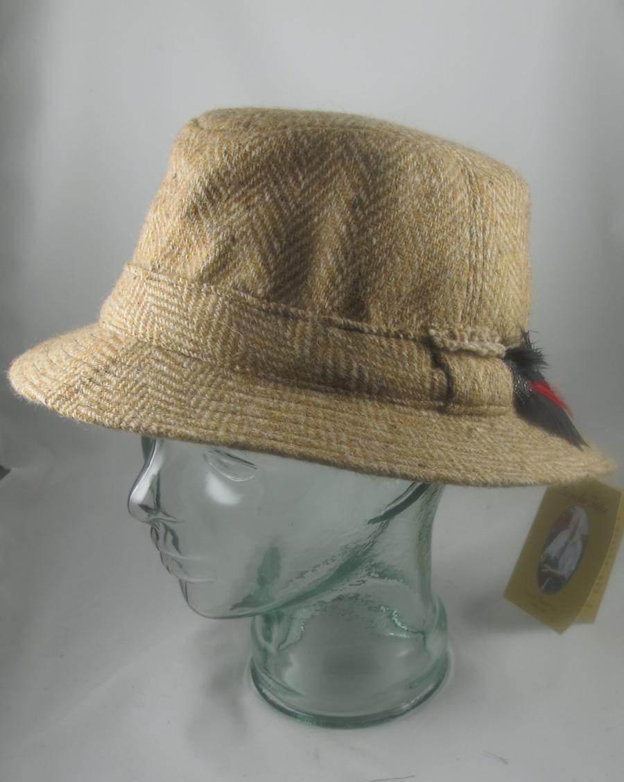 Hanna Hats Honey Herringbone Walking Hat Clothing Caps Hats at Irish on ...