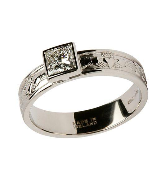 Fado Jewelry Claddagh Diamond Band Jewelry Rings at Irish on Grand