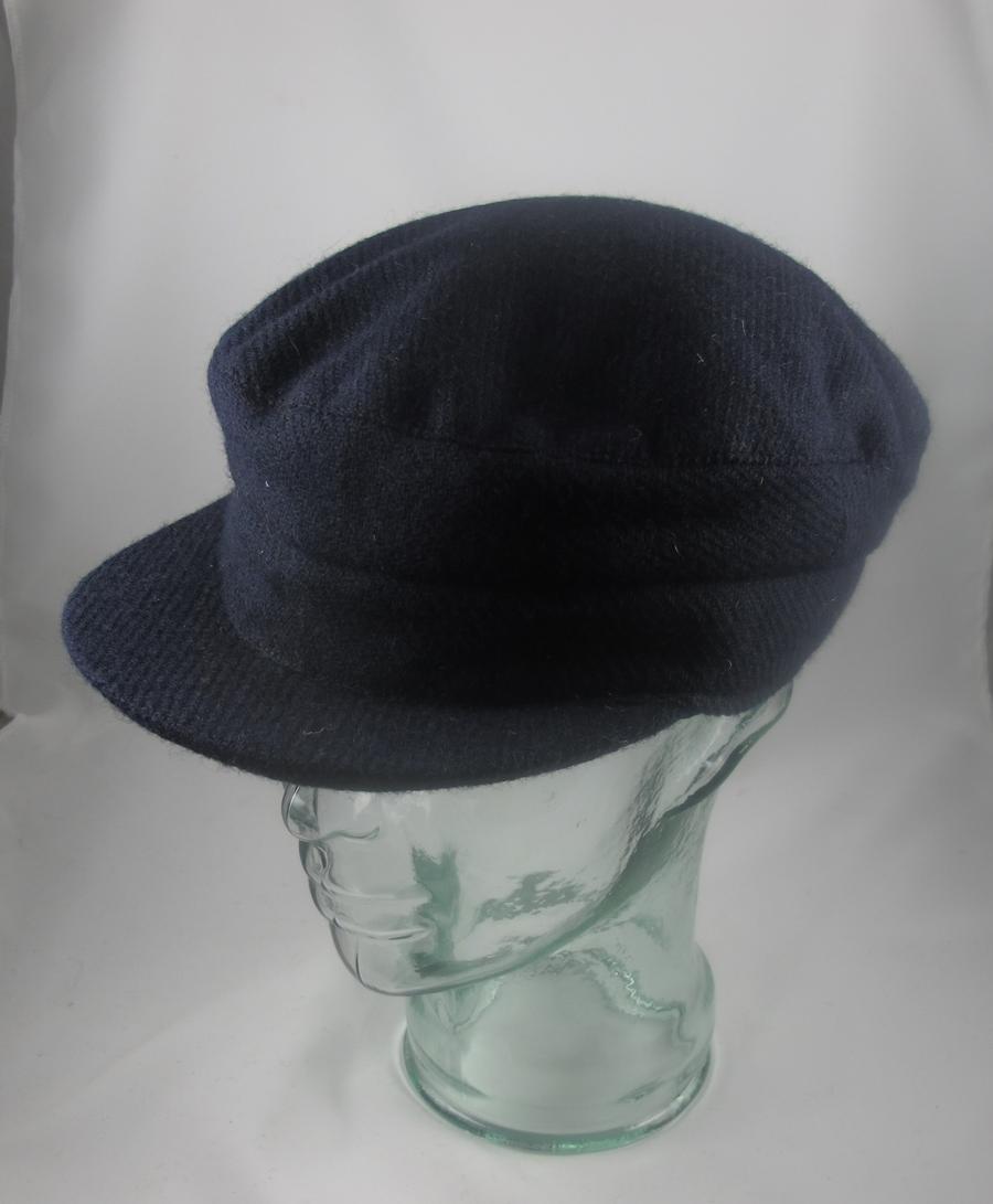 Hanna Hats Skipper Cap (Navy Tweed) Clothing Caps Hats at Irish on Grand