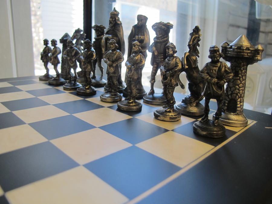 Mullingar Pewter Pewter Chess Set (Medieval) Gifts Collectables at ...