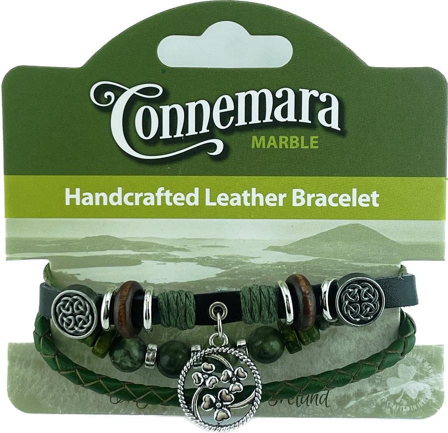 Connemara Marble Connemara Marble Bracelet (Shamrock Cluster) Jewelry ...