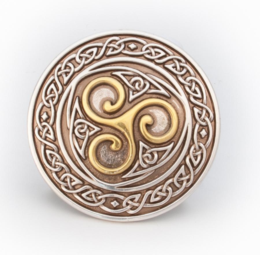 Lee River Leather Celtic Belt Buckle (New Grange Triskele Gold) For Him ...