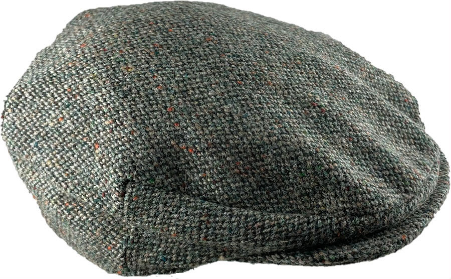 Hanna Hats Irish Vintage Cap (Sea Glass Barleycorn Tweed) Clothing Caps Hats at Irish on Grand