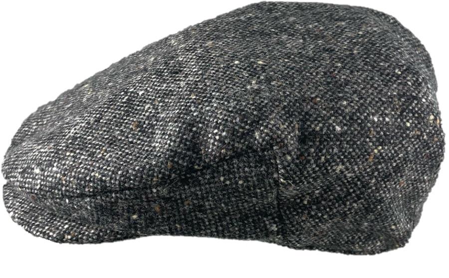 Hanna Hats Irish Vintage Cap (Grey Pebble Speckled Tweed) Clothing Caps ...