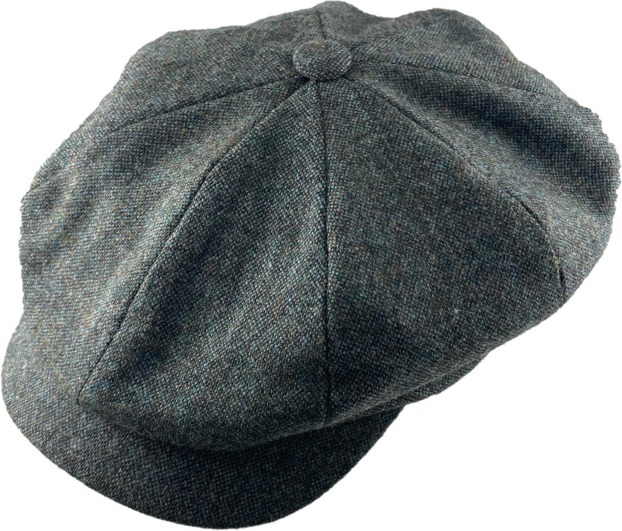 Hanna Hats Peaky Blinder Cap (Stormy Waters Tweed) Clothing Caps Hats at Irish on Grand
